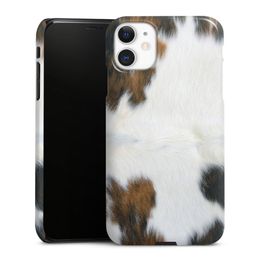 DeinDesign iPhone 11 Handy Premium Case Smartphone Handyh&uuml;lle Schutzh&uuml;lle gl&auml;nzend Cow Skin Fur Cow Premium Case