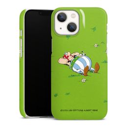 DeinDesign iPhone 13 Mini Handy Premium Case Smartphone Handyh&uuml;lle Schutzh&uuml;lle gl&auml;nzend Asterix Official Licensed Product Obelix Premium Case