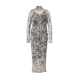 MSCH COPENHAGEN Kleid 'Donette Illenora' Damen Gr&ouml;&szlig;e 38/40 schwarz / offwhite Winterkleid