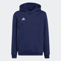 Kapuzensweatshirt adidas Performance "ENT22 HOODY Y", Mädchen, Gr. 164, blau (team navy blau 2), Obermaterial: 70% Baumwolle, 30% Polyester, normal, Rundhals, Sweatshirts