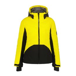 Skijacke Icepeak "Icepeak EVELETH", Damen, Gr. 40, gelb, Obermaterial: 100% Polyester. Futter: 100% Polyester. Wattierung: 100% Polyester, regular fit hüftlang, hoch geschlossener Ausschnitt, mit Klettverschluss,mit Windstopper,verstellbar, Jacken, mit Reißverschluss