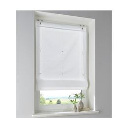 Raffrollo HEINE HOME Gr. 3, wei&szlig;, B:80 H:140, Raffrollos