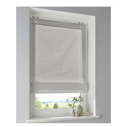 Raffrollo HEINE HOME Gr. 2, grau, B:60 H:140, Raffrollos