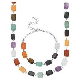Collier-Set Lady, bunt, Halsketten, Damen, N-Groesse