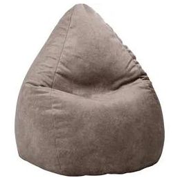 Sitzsack SITTING POINT "Beanbag Karolina", grau (taupe), B:70cm H:110cm T:70cm, Polyester, Polystyrol, Sitzs&auml;cke, Sitzsack