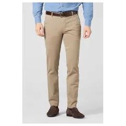 Chinos MEYER "Tokyo", Herren, Gr. 102, Untersetzt- und Schlankgr&ouml;&szlig;en, beige, 89% Baumwolle, 8% Elastomultiester, 3% Elasthan, unifarben, regular fit lang, Hosen, mit Franz&ouml;sischen Seitentaschen