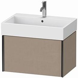 Duravit XViu Waschtisch-Unterschrank XV42350B275 68,4 x 39,7 x 45,4 cm, leinen, 1 Auszug, schwarz matt