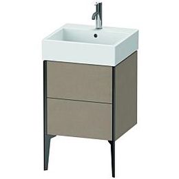Duravit XViu Waschtisch-Unterschrank XV45330B275 48,4 x 49,3 x 45,4 cm, leinen, 2 Auszüge, schwarz matt