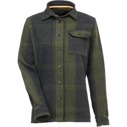 Parforce Damen Hemdjacke Francesca Oliv kariert (Gr&ouml;&szlig;e: 3XL)