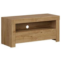 Lowboard, Eiche, Holzwerkstoff, 1 Schublade(n) Schubladen, 106x50.5x42 cm, Wohnzimmer, Wohnw&auml;nde, Lowboards