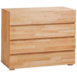 Hasena Kommode, Buche, Holz, Kernbuche, massiv, 4 Schublade(n) Schubladen, 90x75x40 cm, Beim&ouml;bel erh&auml;ltlich, Wohnzimmer, Kommoden & Sideboards, Kommoden
