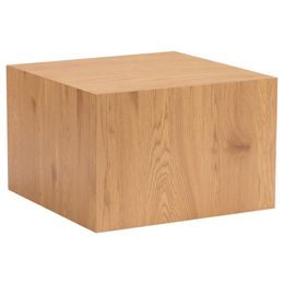 Xora Beistelltisch, Eiche, Holzwerkstoff, rechteckig, Sockel, 60x40x60 cm, Wohnzimmer, Wohnzimmertische, Beistelltische
