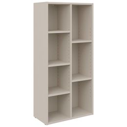 Boxxx Regal, Kaschmir, Holzwerkstoff, 5 F&auml;cher, 50x106x26 cm, stehend, Wohnzimmer, Regale, B&uuml;cherregale