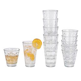 Leonardo Gl&auml;serset Optic, Transparent, Glas, 12-teilig, Essen & Trinken, Gl&auml;ser, Gl&auml;ser-Sets