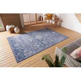 Teppich Hanse Home "Alexandria", blau, B:230cm H:3mm L:340cm, Polypropylen (PP), Teppiche, In-& Outdoor, Läufer, Wetterfest, Balkon, Wohnzimmer, Orient