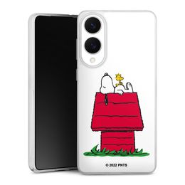 DeinDesign Galaxy S25 Edge Handy Silikon H&uuml;lle Case transparent Handyh&uuml;lle Snoopy Peanuts Official Licensed Product Silikon Case