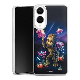 DeinDesign Galaxy S25 Edge Handy Silikon H&uuml;lle Case transparent Handyh&uuml;lle Baby Groot Marvel Guardians Of The Galaxy Silikon Case