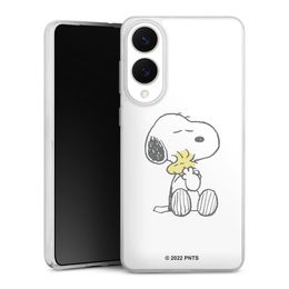 DeinDesign Galaxy S25 Edge Handy Silikon H&uuml;lle Case transparent Handyh&uuml;lle Snoopy Love Peanuts Silikon Case