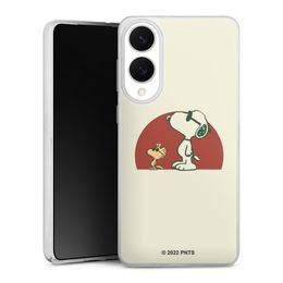 DeinDesign Galaxy S25 Edge Handy Silikon H&uuml;lle Case transparent Handyh&uuml;lle Snoopy Official Licensed Product Kindheit Silikon Case