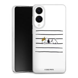 DeinDesign Galaxy S25 Edge Handy Silikon H&uuml;lle Case transparent Handyh&uuml;lle Snoopy Dog Peanuts Silikon Case