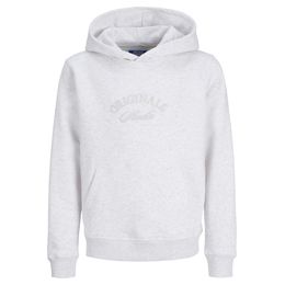Jack & Jones Jack & Jones Junior Sweatshirtm 'Bleecker Branding' Jungen Gr&ouml;&szlig;e 152 wei&szlig;meliert