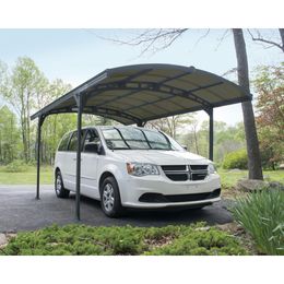 Palram Carport 'Atlas 5000' mit Runddach anthrazit Metall 495 x 288 x 242 cm
