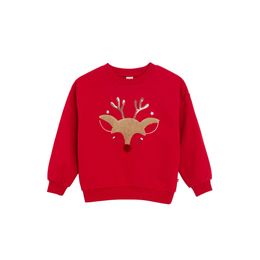 Cool Club Sweatshirt M&auml;dchen Gr&ouml;&szlig;e 104 braun / rot / schwarz