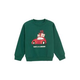 Cool Club Sweatshirt Jungen Gr&ouml;&szlig;e 122 dunkelgr&uuml;n / rot / wei&szlig;