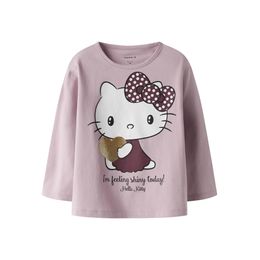 name it Shirt 'Hello Kitty' M&auml;dchen Gr&ouml;&szlig;e 98 purpur / wei&szlig;