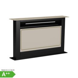 Klarstein Victoria Downdraft Dunstabzugshaube 60 cm A 8 Stufen + Boost bis zu 713,8 m&sup3;/h 120 W Creme