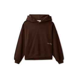 Calvin Klein Jeans Sweatshirt M&auml;dchen Gr&ouml;&szlig;e 116 braun / wei&szlig;