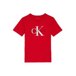 Calvin Klein Jeans T-Shirt Jungen Gr&ouml;&szlig;e 116 rot / schwarz / wei&szlig;