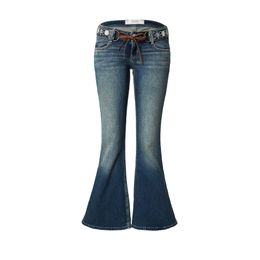 Hollister Jeans 'SANTA MONICA' Damen Gr&ouml;&szlig;e 28/29 blue denim / hellblau / cappuccino