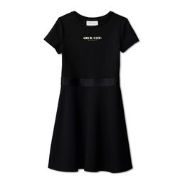 Calvin Klein Jeans Kleid M&auml;dchen Gr&ouml;&szlig;e 116 hellbeige / schwarz
