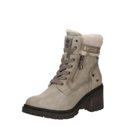 Mustang Schn&uuml;rstiefelette 'Leila' Damen Gr&ouml;&szlig;e 40 dunkelbeige Winterschuhe