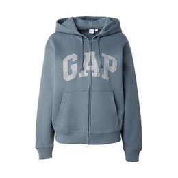 GAP Sweatjacke 'HERITAGE' Damen Gr&ouml;&szlig;e XXL hellblau / silber
