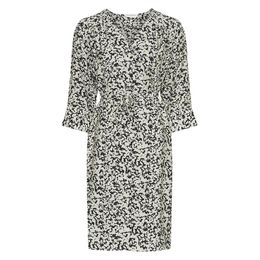 MOSS COPENHAGEN Kleid in Creme/ Schwarz - 77% | Gr&ouml;&szlig;e M | Damen-kleider