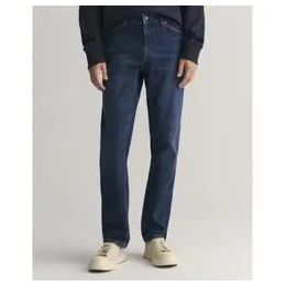 Gant f&uuml;r Herren. 1000261 Jeans Regular Fit blau (38/36), L&auml;ssig, Baumwolle, Denim