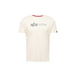 Alpha Industries T-Shirt Herren Gr&ouml;&szlig;e 5XL elfenbein / dunkelgrau