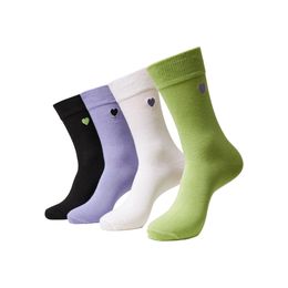 Urban Classics Socken Damen Gr&ouml;&szlig;e 35/38 apfel / lavendel / schwarz / wei&szlig;