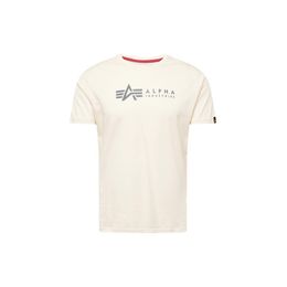 Alpha Industries T-Shirt Herren Größe M elfenbein / dunkelgrau