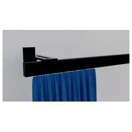 Gardinenstange Indeko "Bern", schwarz, L:260cm, Aluminium, Gardinenstangen, Innenlauf Komplett-Set inkl. Gleitern und Montagematerial