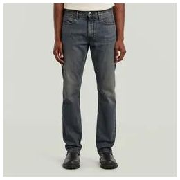 G-Star Raw Straight-Jeans G-STAR "Mosa Straight", Herren, Gr. 34, L&auml;nge 34, schwarz (antic sand blast), Denim/Jeans, Obermaterial: 99% Baumwolle, 1% Elasthan, straight fit normal, Jeans Straight-Jeans, mit hellen N&auml;hten