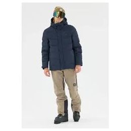 Skijacke WHISTLER "Cheno", Herren, Gr. XL, dunkelblau, blau, 100% Polyester, kariert, unifarben, normal, ohne Ausschnitt, Jacken Skijacke, wasserdicht mit 10.000 mm Wassers&auml;ule
