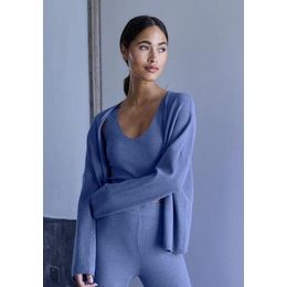 Copenhagen Studios Cardigan blau Gr. 44/46 für Damen. Mit Label. Figurumspielend. Nachhaltig.
