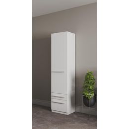 Kleiderschrank Priess "Schrank Garderobe Wäscheschrank Barcelona in 5 Breiten", weiß, B:48cm H:193cm T:36cm, Holzwerkstoff, Schränke, viel Stauraum, geräumige Schubkästen, mit Spiegel, MADE IN GERMANY