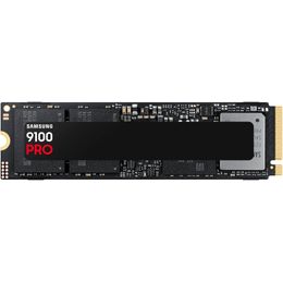 Samsung interne Gaming-SSD "9100 PRO", schwarz, 4 TB, Schreibgeschwindigkeitmaximal 13400 MB/s Lesegeschwindigkeitmaximal 14800 MB/s, Festplatten