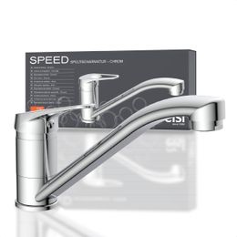 EISL® Spültischarmatur EISL "Speed", silber (chrom), B:4,4cm H:11,4cm, Messing, Armaturen, 360 schwenkbarer Wasserhahn, Mischbatterie Küche, Spültischarmatur