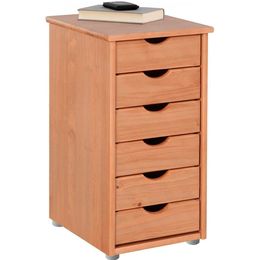 Kommode Inosign "Gava", beige (natur), B:39cm H:66cm T:34cm, Sideboards, aus massivem Kiefernholz, mit Stauraummöglichkeiten, Breite 39 cm