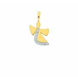 Adelia&acute;s Kettenanh&auml;nger ADELIA&acute;S "Damen Gold Schmuck 585 Gold Anh&auml;nger Engel mit Zirkonia", gold, Schmuckanh&auml;nger, Damen, Gold, Kettenanh&auml;nger, mit Zirkonia Goldschmuck f&uuml;r Damen